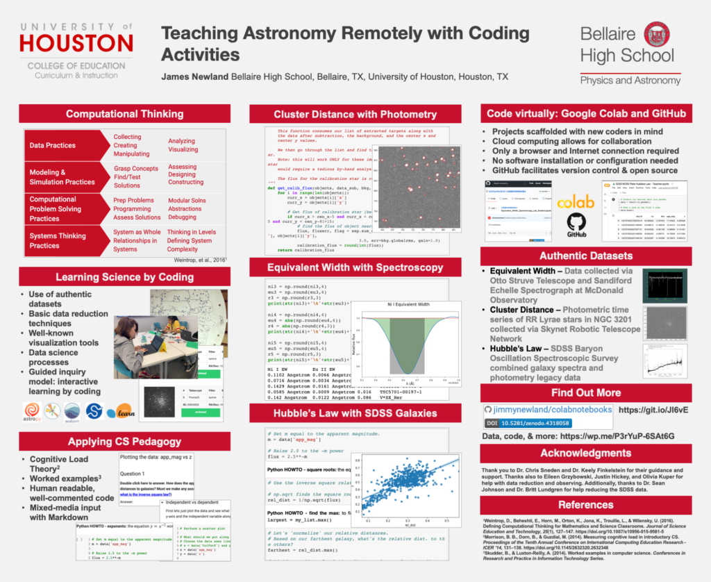 AAPT WM21 – C1.2 – 1388 – Teaching Astronomy Remotely with Coding ...